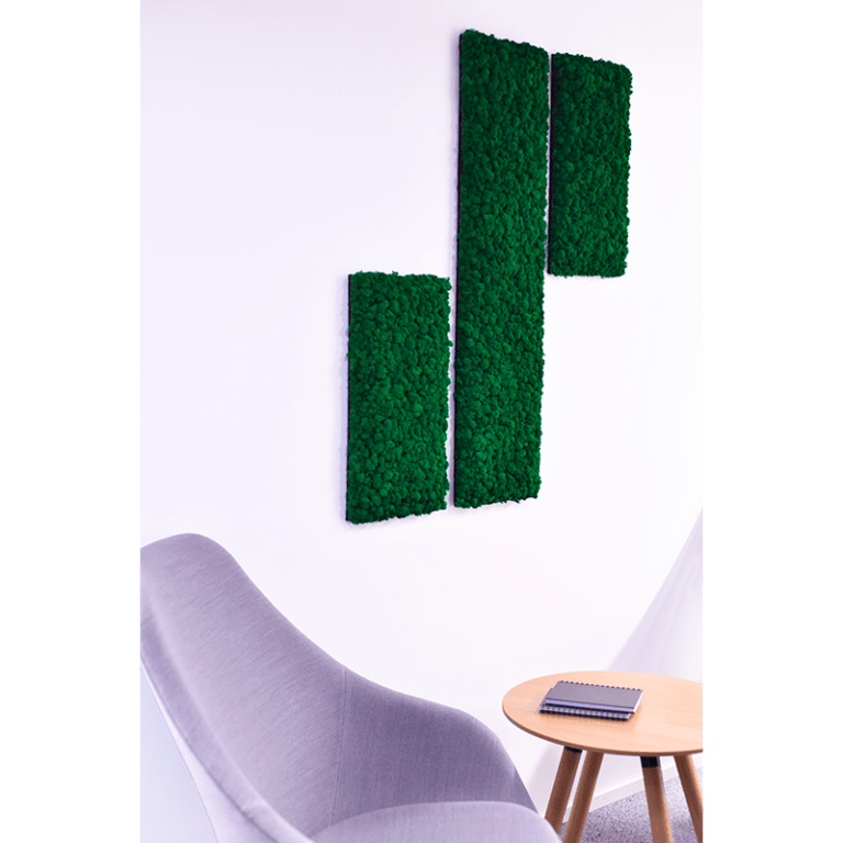 Amazing green wall moss panel. Polarmoss Flex Element.
